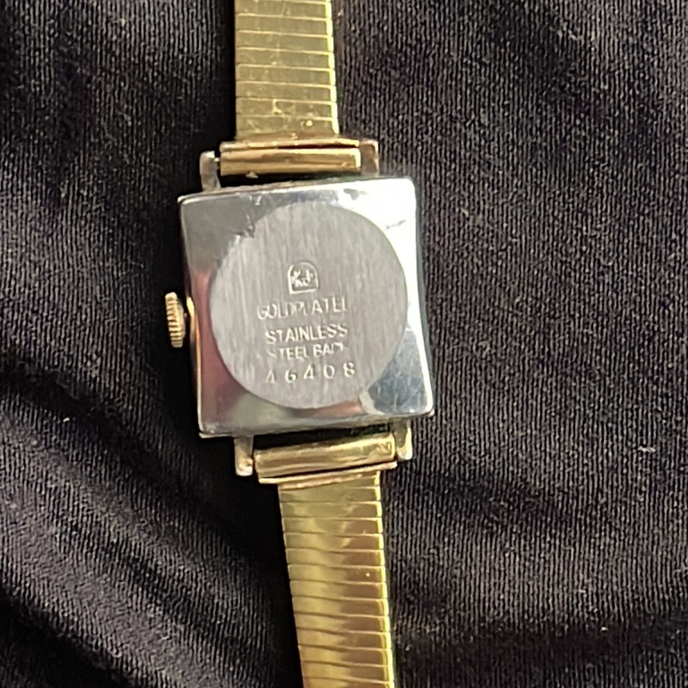 Antique Monitor-17 Rubis Incabloc Gold-Plated Stainle… - Gem